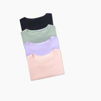 China Nylon Ladies Short Sleeve Running Top Loose Casual Fitness Yoga Sports T Shirt for sale