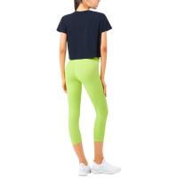 China Nylon Ladies Short Sleeve Running Top Loose Casual Fitness Yoga Sports T Shirt for sale