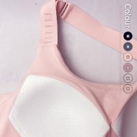 China Plus Size Comfortable Sports Bra Breathable Cross Back With Adjustable Straps for sale