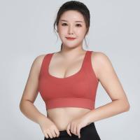 China Fitness Crop Top Cross Back Bra Plus Size Shockproof Longline Underwear for sale