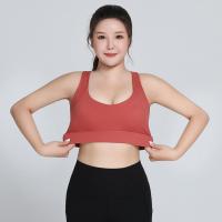 China Fitness Crop Top Cross Back Bra Plus Size Shockproof Longline Underwear for sale