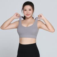 China Fitness Crop Top Cross Back Bra Plus Size Shockproof Longline Underwear for sale