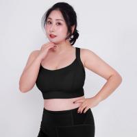 China Cross Strap Plus Size Sports Bra Woven Traceless Back Buckle High Elastic for sale