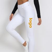 China White Horse Riding Pants Full Seat Silicone Anti Pilling Womens Equestrian Breeches for sale