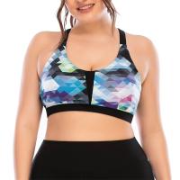 China Women Workout Sports Bra And Leggings Set Printed Pattern Plus Size Zipper Pocket for sale