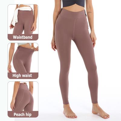 China Durable Plus Size Yoga Pants High Waisted Moisture Wicking Peach Hip Leggings for sale