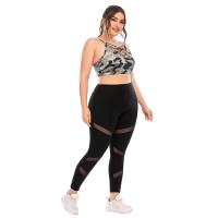 China Printed Women's Sports Bra And Leggings Set 3XL Plus Size Breathable Sexy for sale