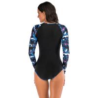 China Waterproof Long Sleeve 1 Piece Swimsuit Moisture Wicking Sexy Women Bathing Suits for sale