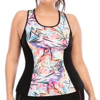 China Nylon Plus Size Crop Top And Leggings Printed Quick Drying Yoga Set clothes for sale