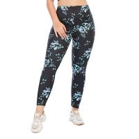 China Moisture Wicking Girls Patterned Yoga Pants Anti UV Polyester Spandex Workout Leggings for sale