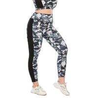 China Oversized Patterned Yoga Pants Customized Hip Lifting Sports Leggings For Fat Lady for sale