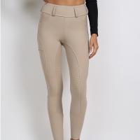 China Anti Pilling Equestrian Leggings Khiki Riding Breeches With Phone Pocket for sale