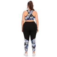 China Plus Size Yoga 2 Pcs Sets Shockproof Non See Through Sports Bra And Leggings Set for sale