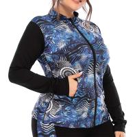 China Stand Collar Plus Size 3 Piece Yoga Sets Side Pocket Squat Proof Womens Gym Set for sale