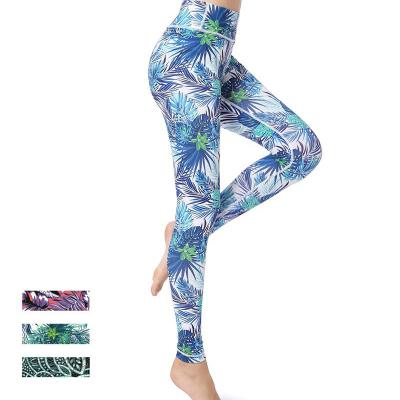 China ODM Digital Patterned Yoga Pants Moisture Wicking Womens 4 Way Stretch Leggings for sale