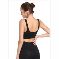 China Full Cup Plus Size Moisture Wicking Sports Bra Soft U Neck For Fat Women for sale
