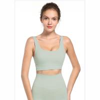 China Full Cup Plus Size Moisture Wicking Sports Bra Soft U Neck For Fat Women for sale