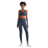 China Naked Feeling Patterned Yoga Pants Peach Hip Tie Dye Workout Leggings for sale