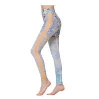 China Ladies Patterned Yoga Pants Breathable Quick Drying Women's Slim Fit Sweatpants for sale