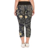 China Oversized Printed Hollow Out Yoga Pants Women Breathable Gym Leggings for sale