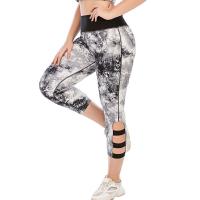 China Printed Tie Dye Workout Pants Yoga Leggings High Elastic For Fat Women for sale