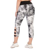 China Printed Tie Dye Workout Pants Yoga Leggings High Elastic For Fat Women for sale