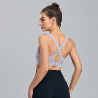 China Womens Cross Strappy Plus Size Sports Bra Running High Elastic Active Stretch for sale