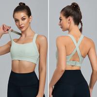 China Womens Cross Strappy Plus Size Sports Bra Running High Elastic Active Stretch for sale