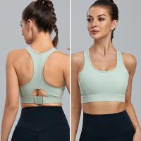 China Running Crop Top Plus Size Sports Bra Active Stretch Shockproof With Breathable Mesh for sale