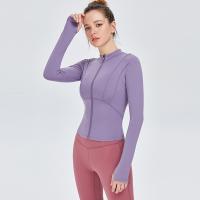 China Women's Full Zip Sports Horse Riding Tops Solid Color Long Sleeve Soft Nylon Shirts for sale