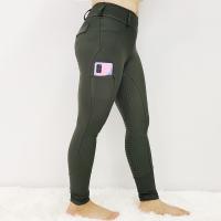 China Polyester High Waisted Full Seat Riding Breeches Quick Dry Women Equestrian Pants for sale