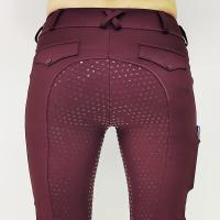 China Maroon Red Ladies Horse Riding Leggings Equestrian Breeches Womens Size XXS - XL for sale