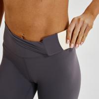 China Women'S High Waist Sports Pocket Yoga Pants Solid Color Tight for sale