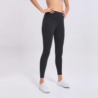 China Women'S High Waist Sports Pocket Yoga Pants Solid Color Tight for sale