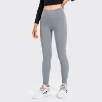 China Finished Workout Yoga Pants Capri Womens Nylon Leggings With Pockets for sale