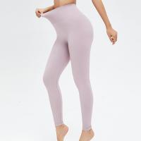 China 10 colors Nude Seamless Workout Leggings Womens High Waist Tummy Control Yoga Pants for sale