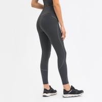 China Moisture Wicking Nude Yoga Leggings Nylon Sports High Waisted Workout Pants for sale