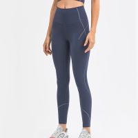 China Capri Cycling Nylon Womens High Waisted Workout Leggings With Tummy Control for sale