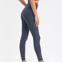 China Capri Cycling Nylon Womens High Waisted Workout Leggings With Tummy Control for sale