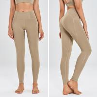 China Front Pocket Plus Size Yoga Pants Tummy Control Printed High Waisted Mesh Leggings for sale