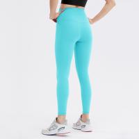 China Naked Feel Yoga Pants Capri Active Female Stretch Traning Fitness Leggings for sale