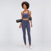 China Naked Feel Yoga Pants Capri Active Female Stretch Traning Fitness Leggings for sale