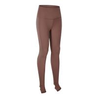 China Soft Stretch Yoga Pants Capri Workout Athletic Leggings Foot Stepping for sale