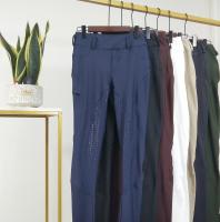 China Navy Blue Horse Riding Pants 9 Colors High Stretchy Full Seat Silicone Breeches for sale