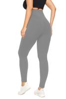 China Polyester Spandex Plus Size Running Leggings Elastic High Waisted Running Pants for sale