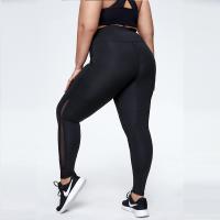 China Size 4XL Plus Size Yoga Pants Colorfast Moisture Wicking Mesh Breathable for sale