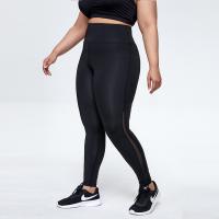 China Size 4XL Plus Size Yoga Pants Colorfast Moisture Wicking Mesh Breathable for sale