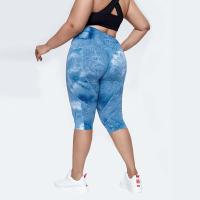 China High Waisted Plus Size Yoga Pants Tie Dye Leggings Fitness Running Anti Pilling for sale