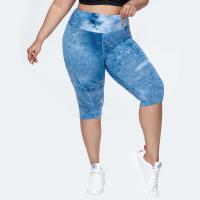 China High Waisted Plus Size Yoga Pants Tie Dye Leggings Fitness Running Anti Pilling for sale