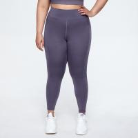 China 90 Polyester 10 Spandex Plus Size Yoga Pants High Elastic With Side Pockets for sale